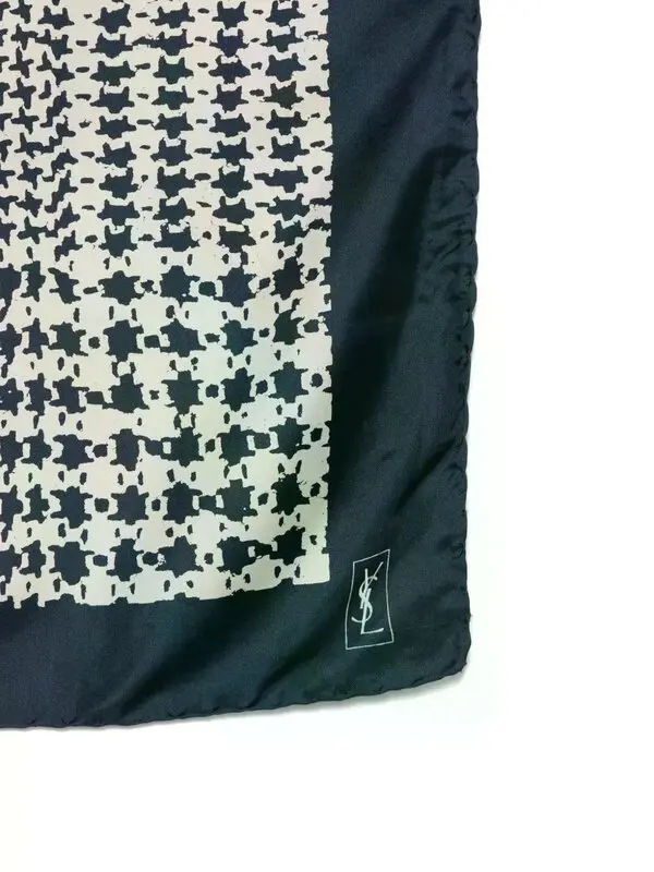 Saint Laurent 1990s Printed Silk Scarf