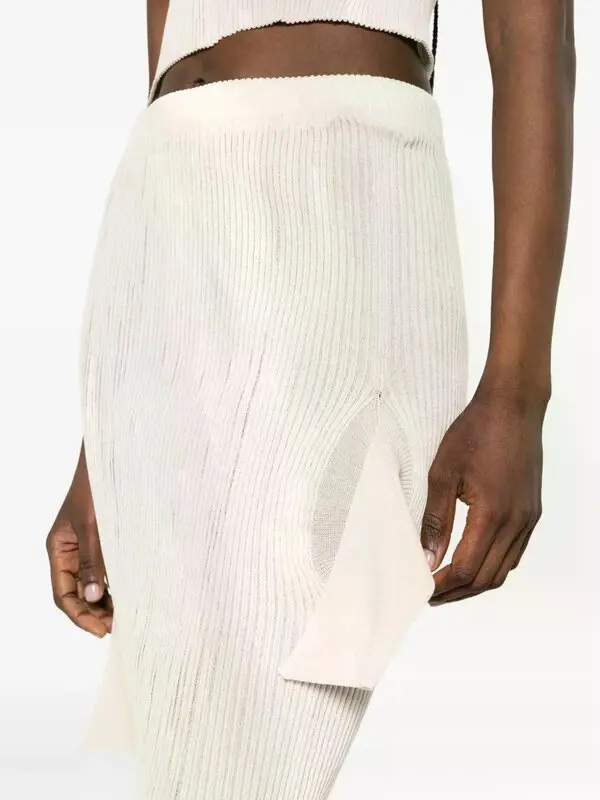 Issey Miyake Ruffled Midi Skirt