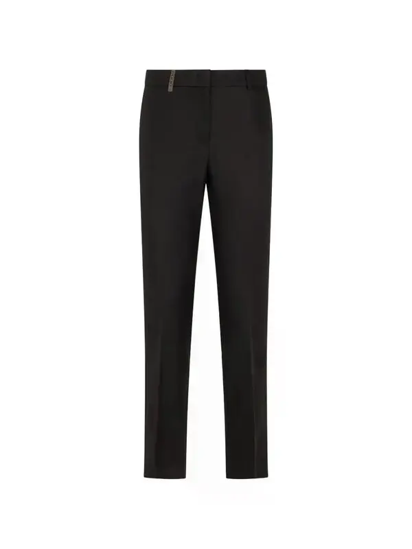 Peserico Slit-hem Trousers - Black