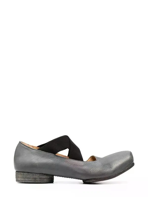 UMA WANG 25mm Leather Ballerina Shoes - Blue