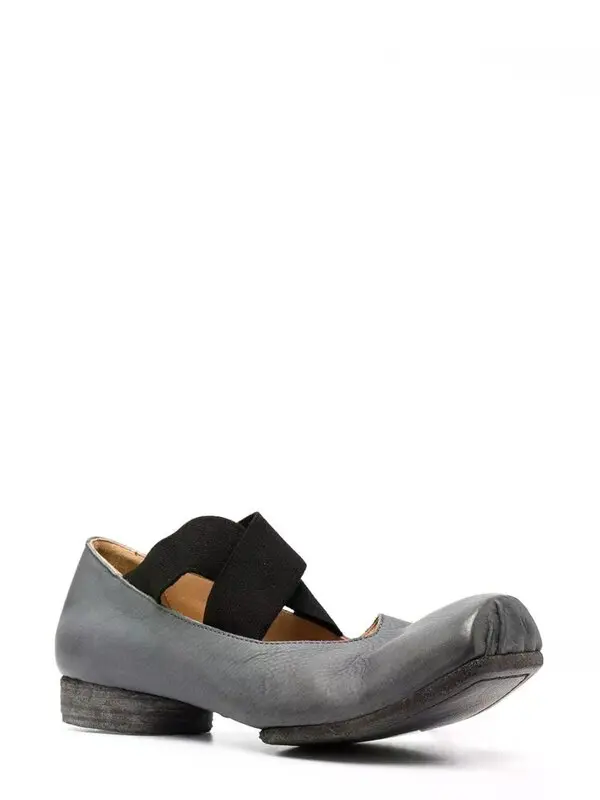 UMA WANG 25mm Leather Ballerina Shoes - Blue