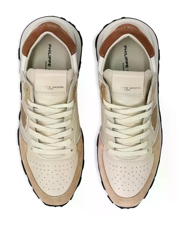 Philippe Model Triangle-motif Tropez Haute Low Top Sneakers - Neutrals