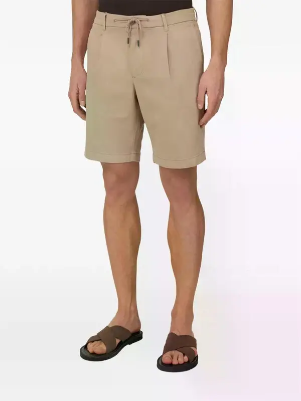 Boggi Milano Drawstring Pleated Shorts