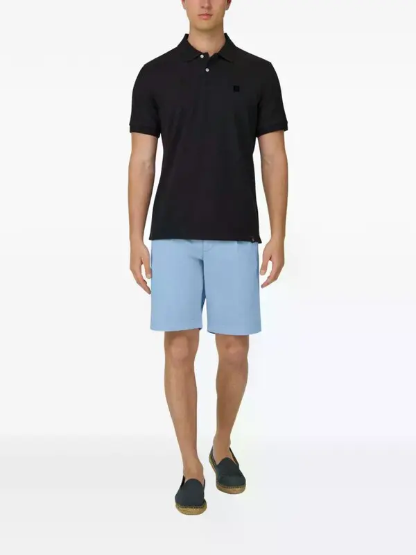 Boggi Milano Garment-dyed Stretch Cotton Drawstring Shorts