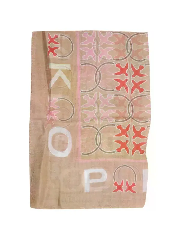 Pinko Mambo Printed Scarf - Neutrals