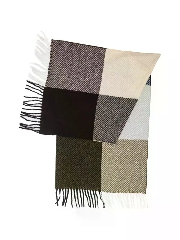 GOIA Print Fringed Scarf