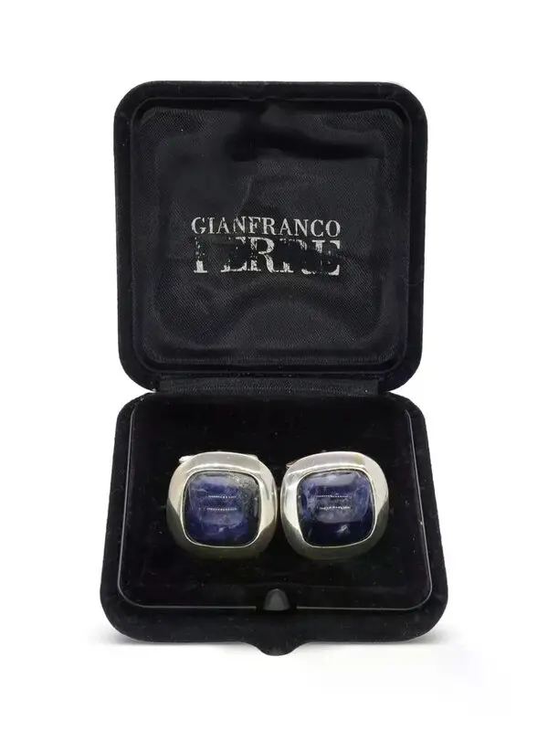 Gianfranco Ferre 1980-1990s Square Cufflinks