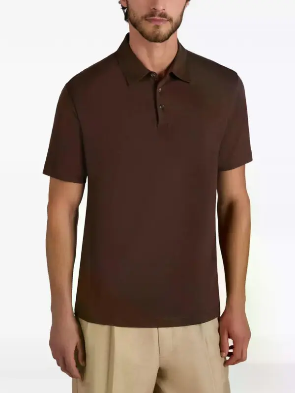 SLOWEAR Button Jersey Polo Shirt