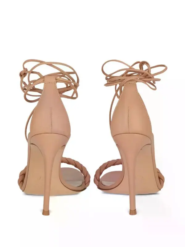 GIANVITO ROSSI Braided-strap Lace-up Sandals