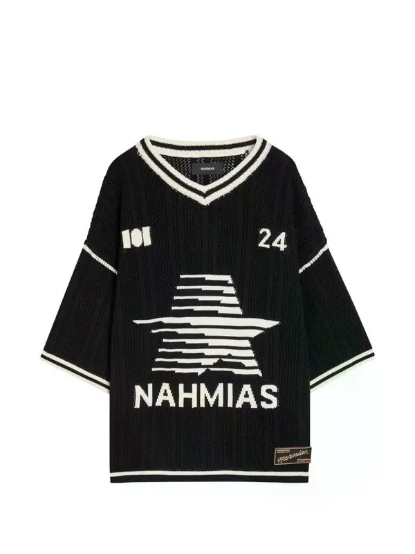 NAHMIAS V-neck Graphic Jersey