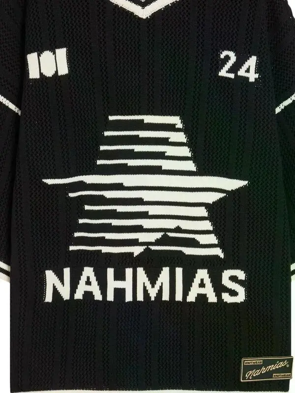 NAHMIAS V-neck Graphic Jersey