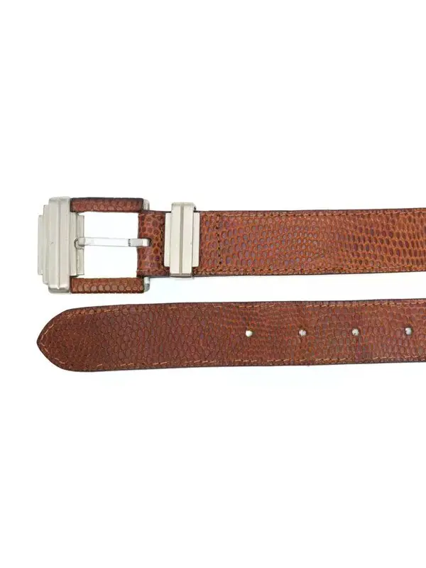 Versace 1990s Leather Belt