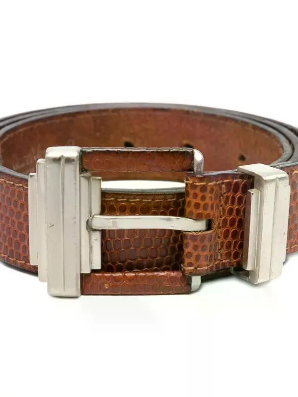 Versace 1990s Leather Belt