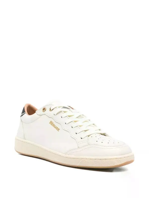 BLAUER. Leather Sneakers