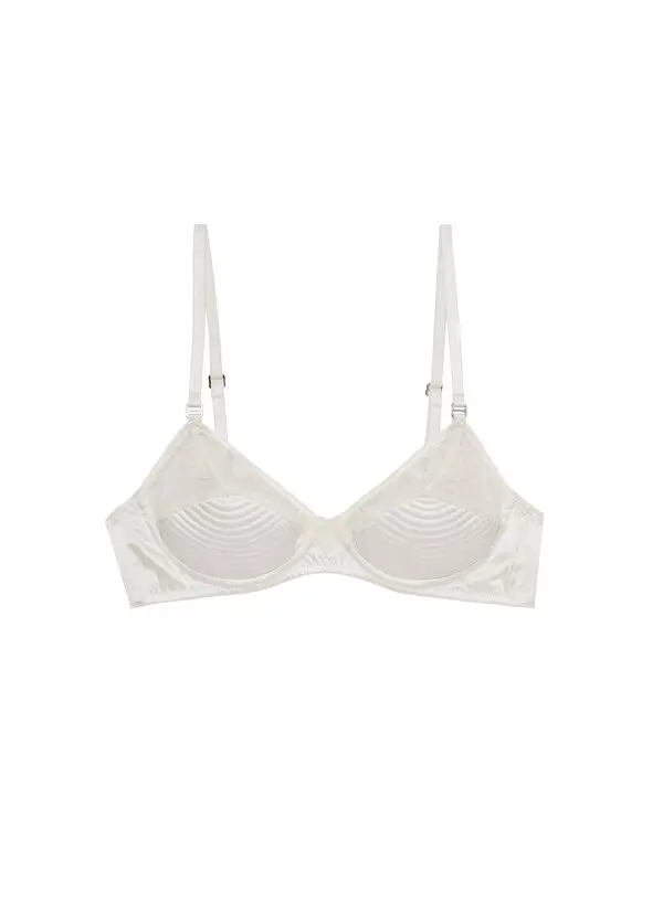 FLEUR DU MAL Juliet Lace Bebe Bra - Ivory