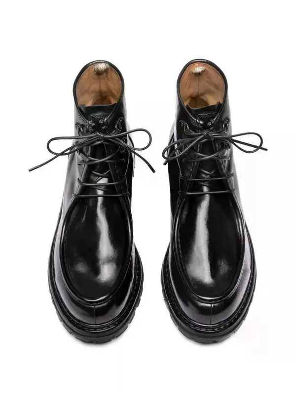 Officine Creative Buffalo Leather Lace-up Boots