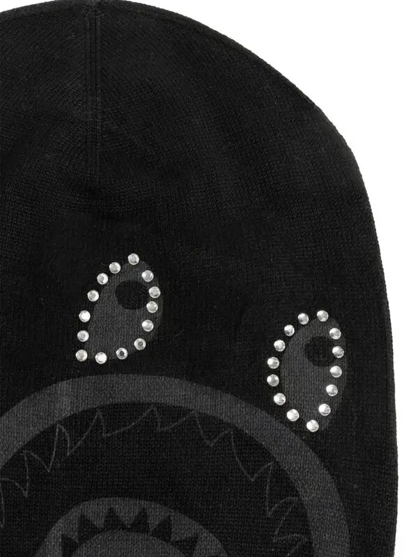 A BATHING APE Crystal Shark Beanie