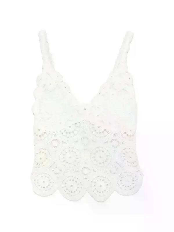 PHILIA LOFT Crochet V-neck Top