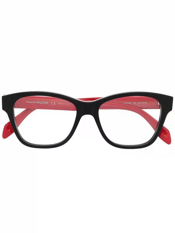 Alexander McQueen Square-frame Glasses - Black