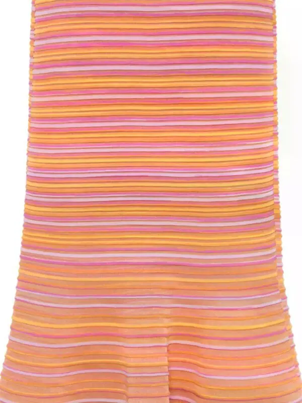 Simkhai Striped Midi Skirt