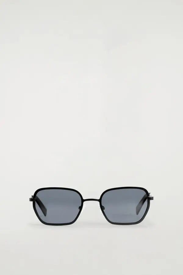 Cos Wire-frame Rectangle Sunglasses - Black