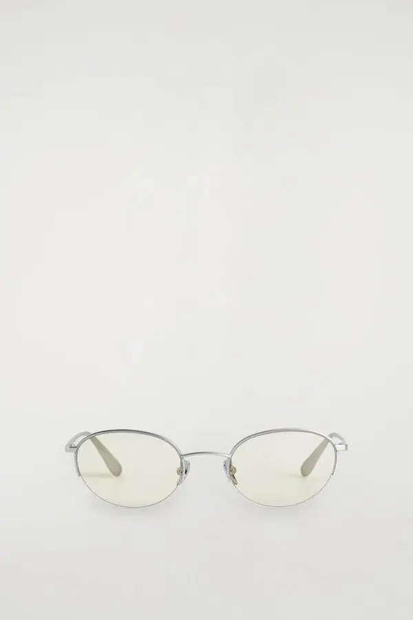 Cos Round Wire-frame Sunglasses - Silver-colored