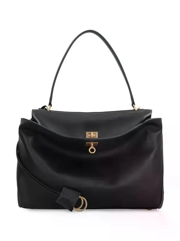 Balenciaga Rodeo Leather Bag - Black