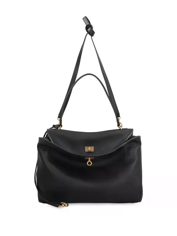 Balenciaga Rodeo Leather Bag - Black