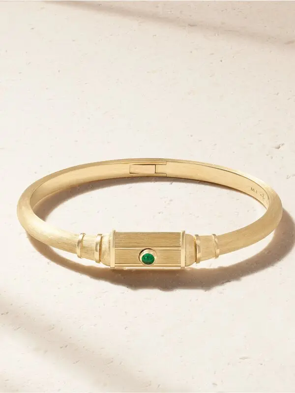 MARIE LICHTENBERG 18-karat Gold Emerald Bracelet - Green