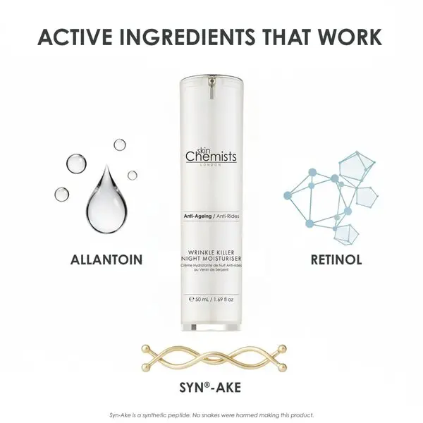 SKIN CHEMISTS Wrinkle Killer Anti-aging Night Moisturizer 50ml