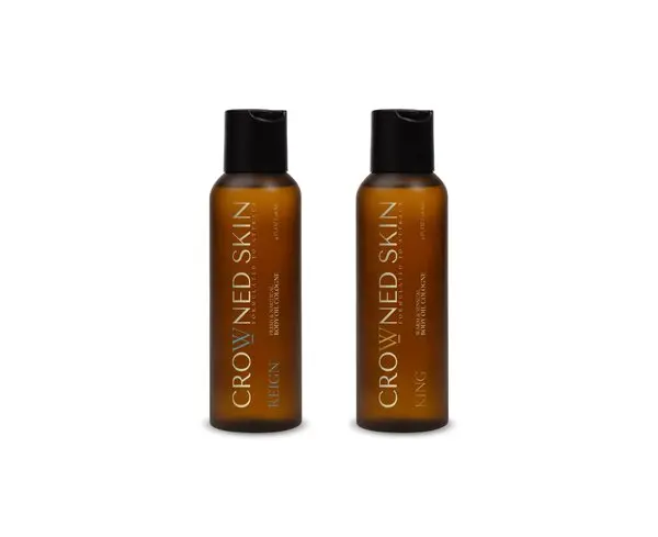 CROWNED SKIN King Body Oil And Reign Body Oil Set - Brown