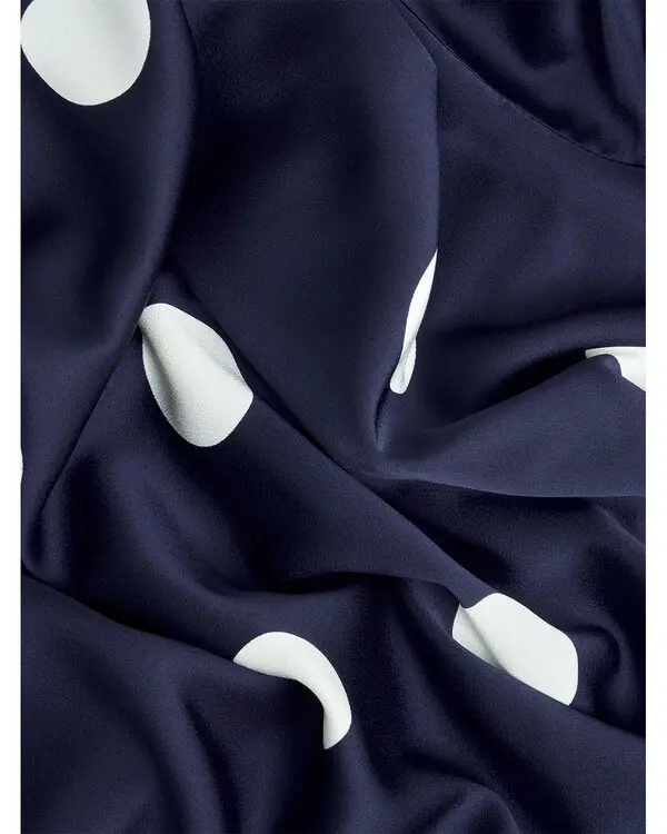 HOBBS LONDON Sleeveless Polka Dot Midi Dress