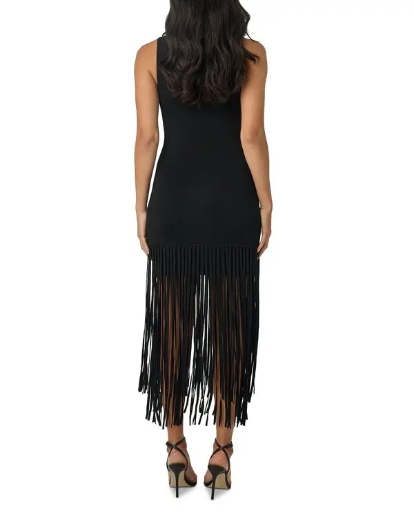 TOCCIN Margaux Fringe Dress - Jet