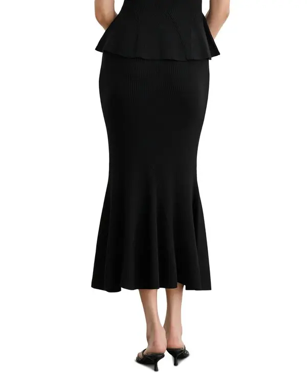 TOCCIN Lynn Pull-on Midi Skirt - Jet