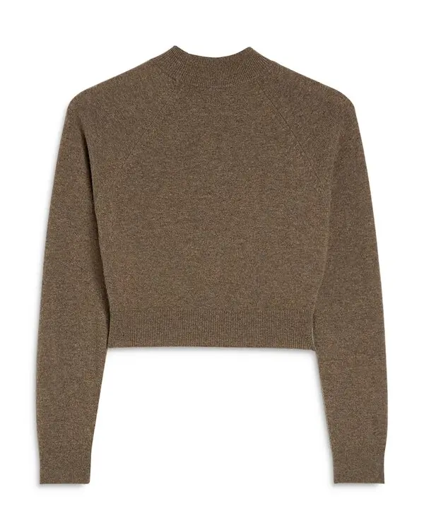 JIL SANDER Wool Cashmere Crewneck Sweater - Espresso