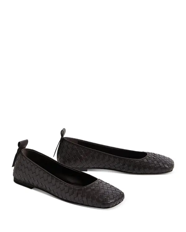 Bottega Veneta Woven Leather Loafers - Brown