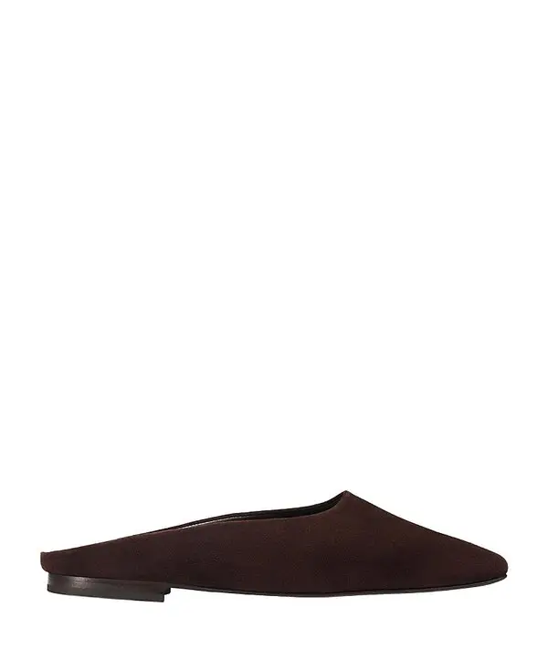 MARGAUX LONNBERG The Clara Flat - Espresso Suede