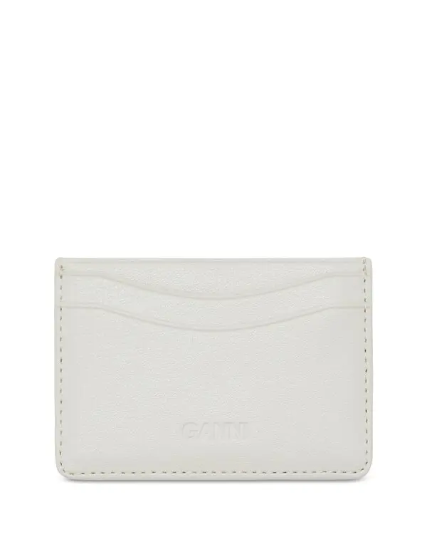 GANNI Bou Raspberry Card Holder - Egret