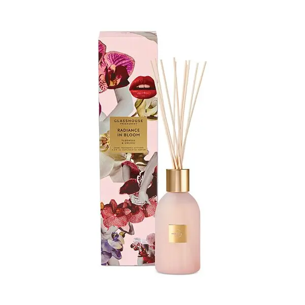 GLASSHOUSE FRAGRANCES Radiance In Bloom Diffuser 8.4 Oz - Pink