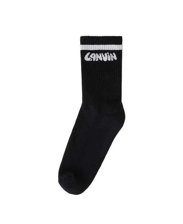 LANVIN Cotton Socks - Black