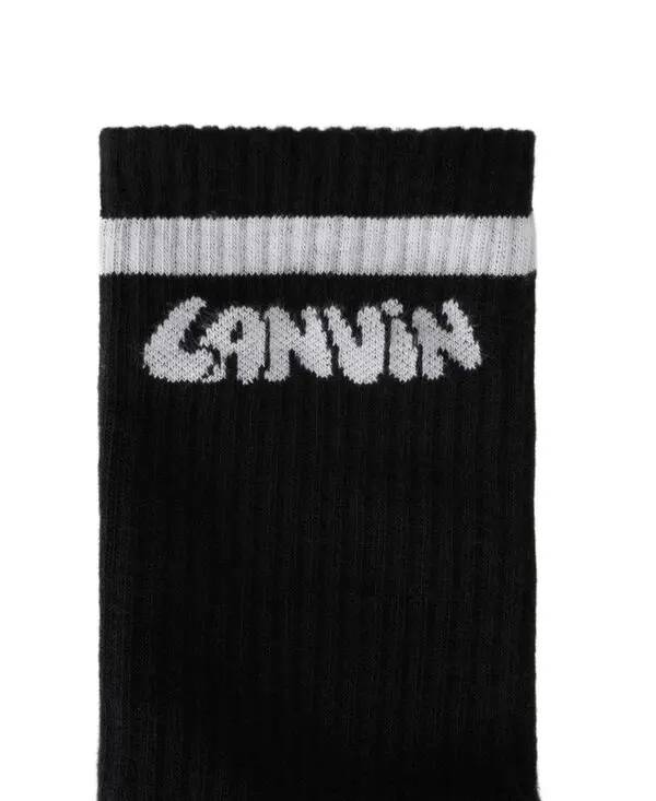 LANVIN Cotton Socks - Black