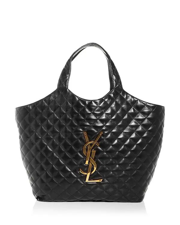 Saint Laurent Icare Maxi Shopping Bag - Black/bronze