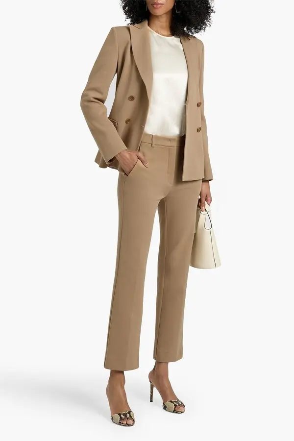 Max Mara Double-breasted Cotton-blend Jersey Blazer