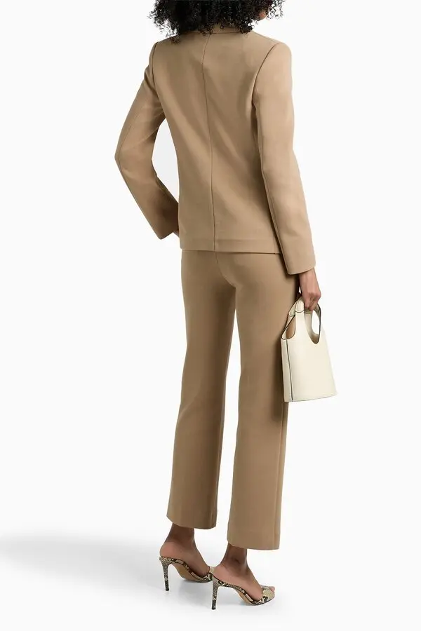 Max Mara Double-breasted Cotton-blend Jersey Blazer