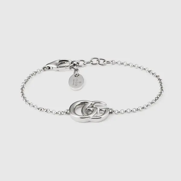 Gucci Gg Marmont Chain Bracelet - Silver-toned Metal
