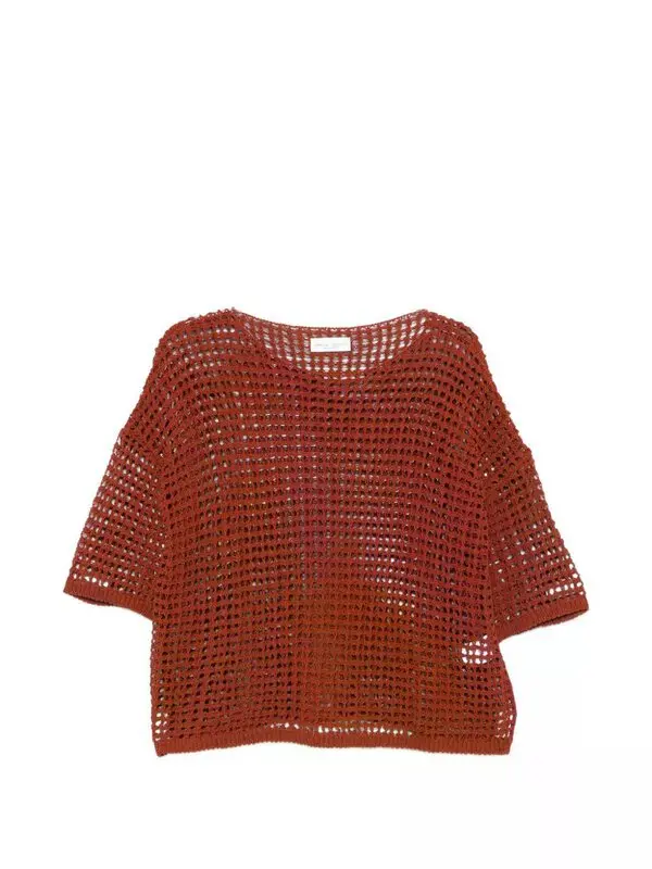 ROBERTO COLLINA Open-knit T-shirt