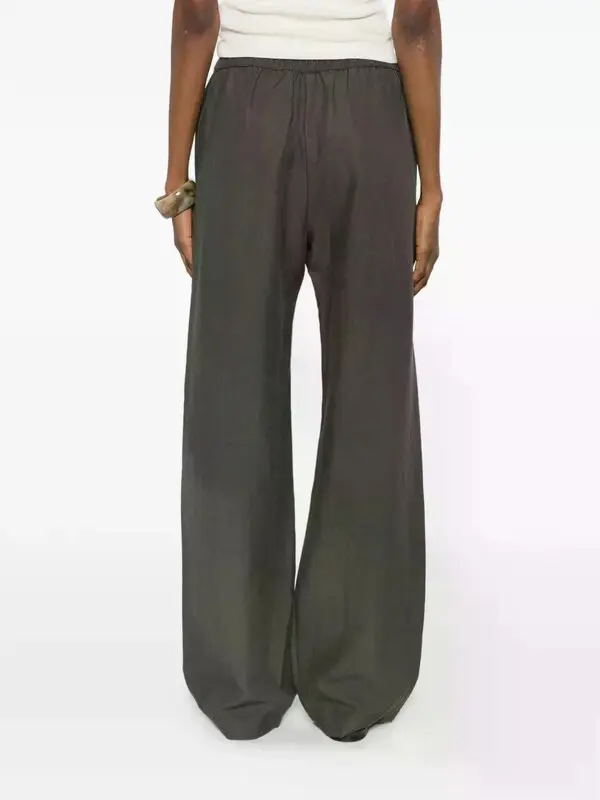 Enza Costa Twill Wide-leg Pants - Green