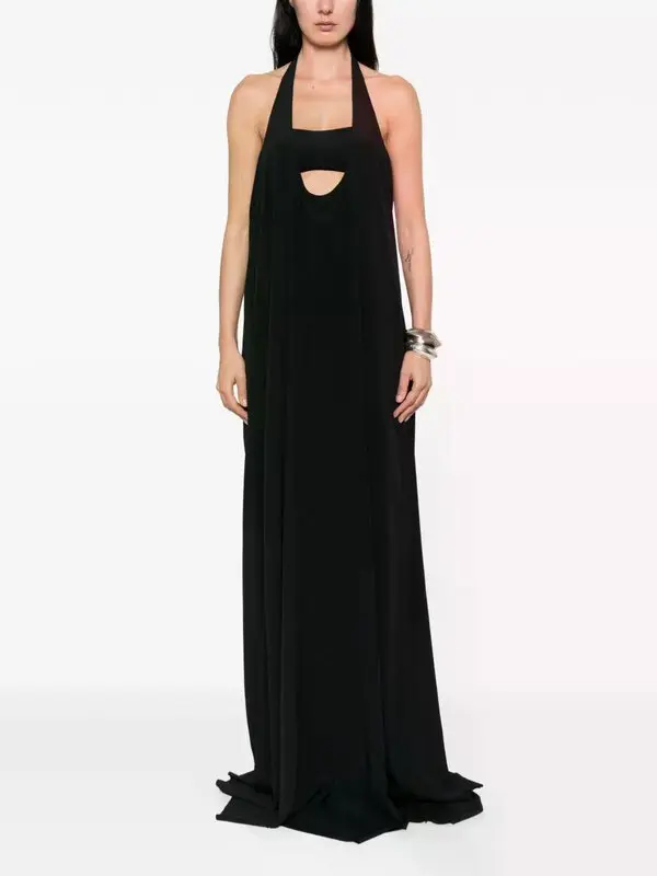 Rick Owens Halter Sleeveless Maxi Dress