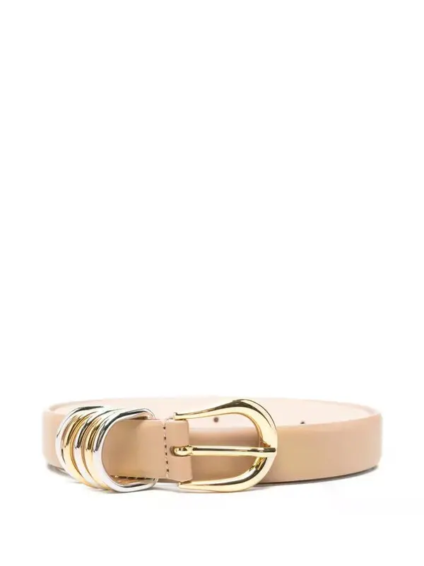 DEHANCHE Hollyhock Mix Buckle Belt - Neutrals