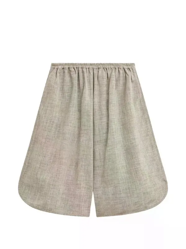 THE FRANKIE SHOP Elasticated Waist Curved Hem Shorts